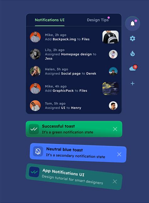 Notifications Ui Design Inspiration Behance