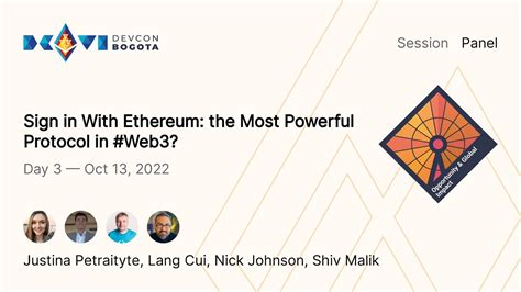 Sign In With Ethereum The Most Powerful Protocol In Web3 · Devcon