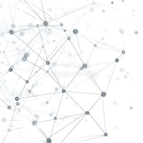 Abstract Representation Of Interconnected Nodes Symbolizing Network Communication And Data Flow