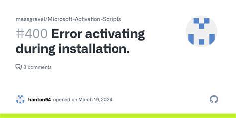 Error Activating During Installation · Issue 400 · Massgravelmicrosoft Activation Scripts