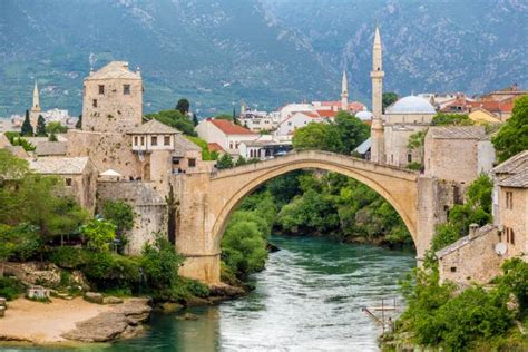 The Old Bridge At Mostar Stari Most Relive The History