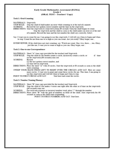 Contextualized Egma Grades 1 3 Pdf Science Mathematics