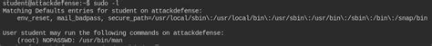 exploiting sudo misconfiguration to get root shell