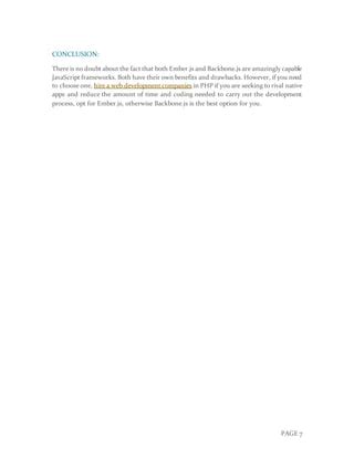 How Backbone Js Is Different From Ember Js PDF