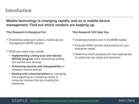 Vendor Landscape Mobile Device Management Suites Ppt Download