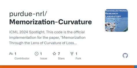 Github Purdue Nrlmemorization Curvature Icml 2024 Spotlight This Code Is The Official