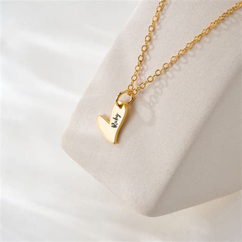 Personligt 1 5 Hjärtan Halsband Med Namn Sterlingsilver 925 Flera Hjärtberlocker