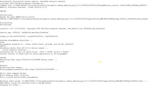 Issues While Flashing The Code Through S32 Design Studio Using Pe Micro