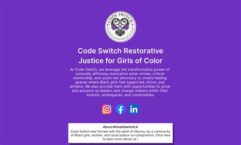 Code Switch Restorative Justice For Girls Of Color S Flowpage