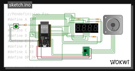 Fixed Pedometer Controller For Stepper Motor Wokwi ESP32 STM32 Arduino Simulator