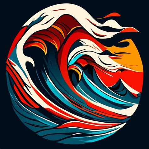 Premium Vector Abstract Fluid Wave Motion Shirt