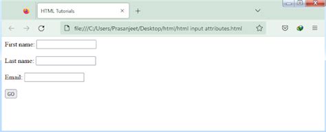 The Correct Place For Easy Learning Html Input Attributes