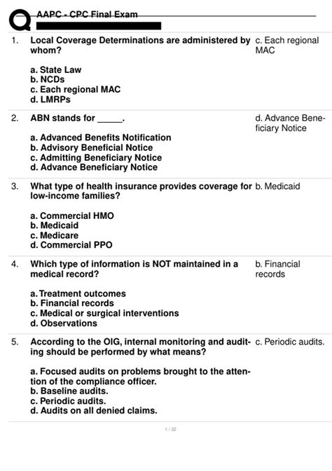 2024 update aapc cpc final exam latest complete frequently most