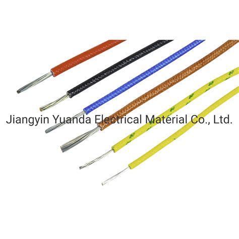 Heat Resistant Glass Fiber Braided Wire Cable Glass Fiber Braided