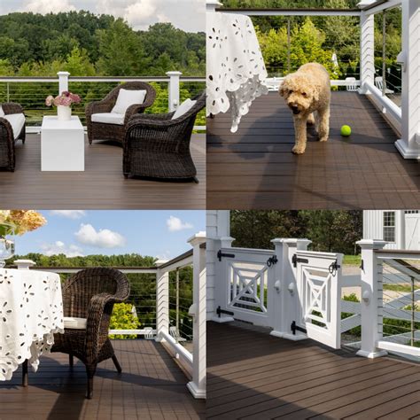 Timbertech Sleek Top Rails And Stately Post Caps Provide Versatile
