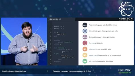 q2b 2021 quantum programming easy as a b c joe fitzsimons
