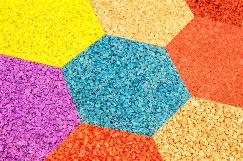 Premium Photo Multicolor Hexagons Abstract Pattern Rubber Crumb