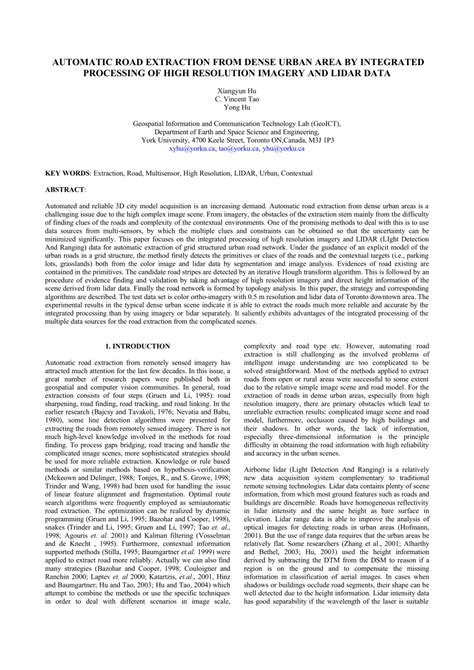 Pdf Automatic Road Extraction From Dense Urban Area By Integrated Processing Of High