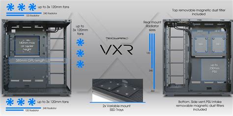 Case Psu Tecware Vxr Vertical Gpu Mounting Kit Good Lian Li O11 Alternative Atx Pc Desktop