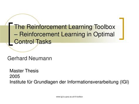 ppt the reinforcement learning toolbox reinforcement learning in