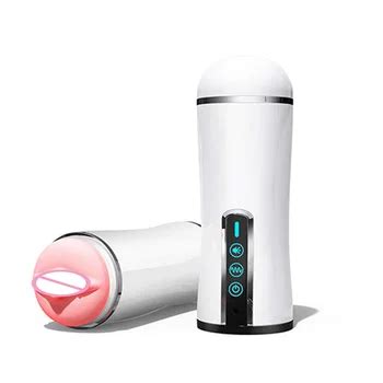 Voice Vibrating Electric Male Masturbator Cup Deep Throat Silicone D