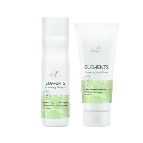Wella Elements Shampoo 250ml e Condicionador 200ml - Kit Shampoo e ...