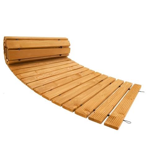 Phewnyzo 18 Inw X 8 Ftl X 004 Inh Wooden Curved Garden Pathway