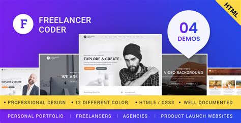 Personal Portfolio Template Freelancer Coder Updated Version