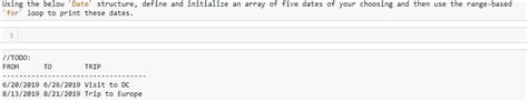 Solved Using The Below Date Structure Define And