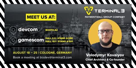 volodymyr kovalyov on linkedin devcom gamescom terminal3 paymentwall