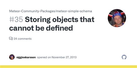 storing objects that cannot be defined · issue 35 · meteor community