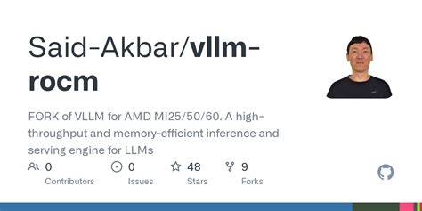 Github Said Akbarvllm Rocm Fork Of Vllm For Amd Mi255060 A High Throughput And Memory