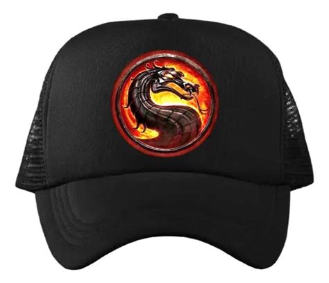 Gorra Negra Mortal Kombat Varios Modelo Unisex Ajustable Meses Sin