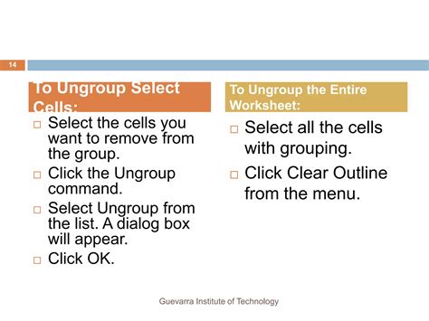 Lesson 10 Sorting Grouping And Filtering Cells Pptx Technology