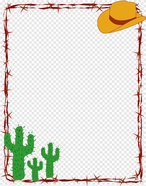 Western Page Borders Clipart Vines