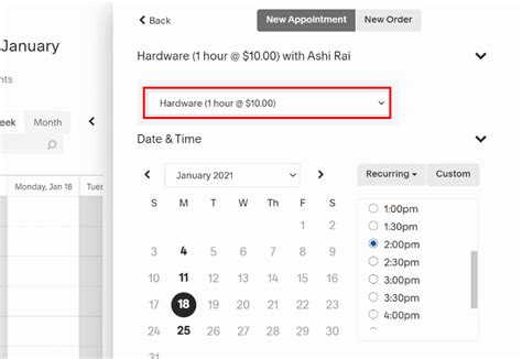 how to create clickup task from new acuity scheduling appointment