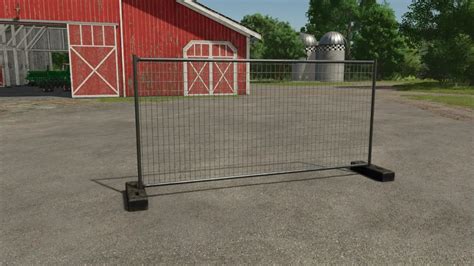 Cerca De Construção Posicionável Fs25 Kingmods