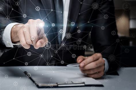 Digital Networking And Business Communications Stock Illustration Illustration Of Network