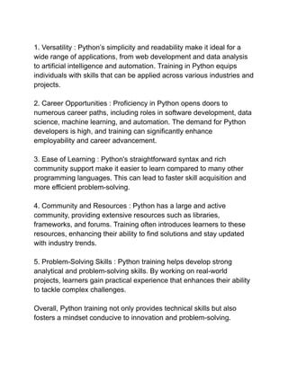 python training in chandigarh | PDF