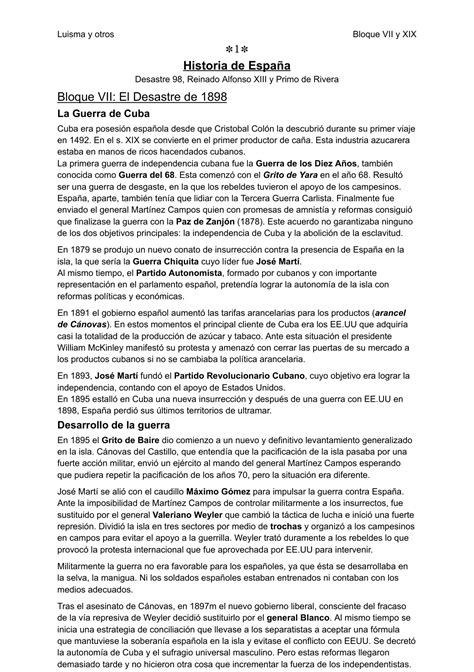 Resúmenes Historia De España Temario 2º Bachillerato Y Selectividad