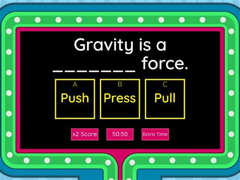 Ks2 Gravity Gameshow Quiz