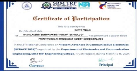 Kaviya Priya On Linkedin Final Year Project Conference