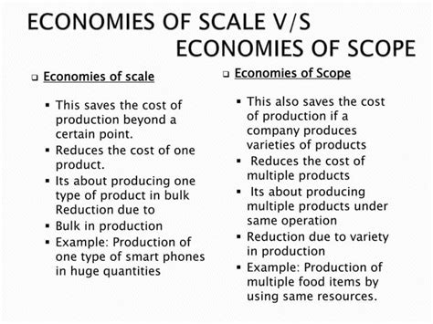 Economies Of Scope Pptx