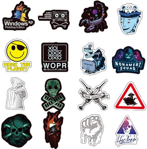 tech hacker sticker packs computer stickers vinyl stickers etsy