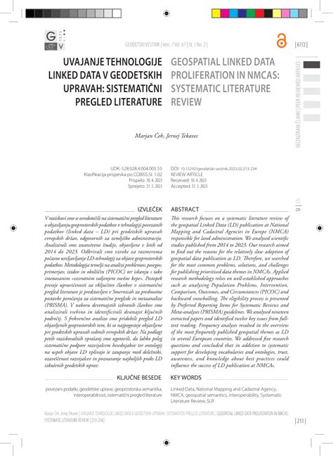 Pdf Geospatial Linked Data Proliferation In Nmcas Systematic