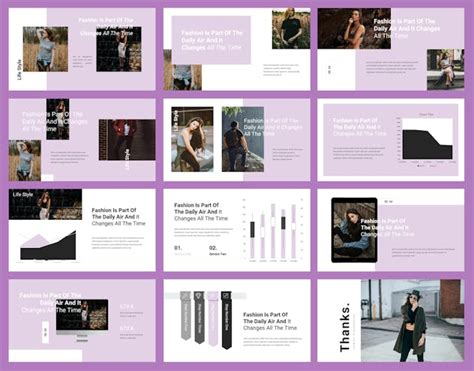 Стили Мода Powerpoint Шаблон Шаблоны презентаций Включая силовая установка и презентация