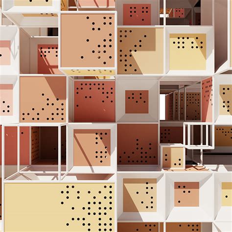 Random Cubes Tower With Gradient Pattern Grasshopper On Behance