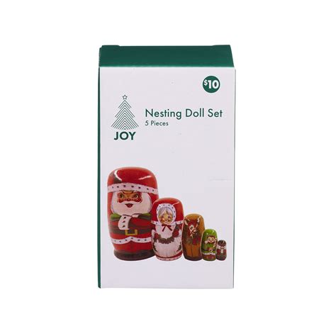 Christmas Nesting Doll Set The Reject Shop