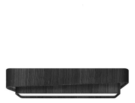 Lámpara Rectangular Led De Techo Adrilustres Doble Retangular 75cm Color Negro Mercadolibre