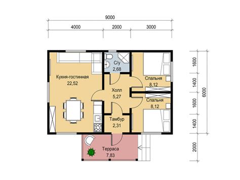 Каркасный дом проект «КД 87